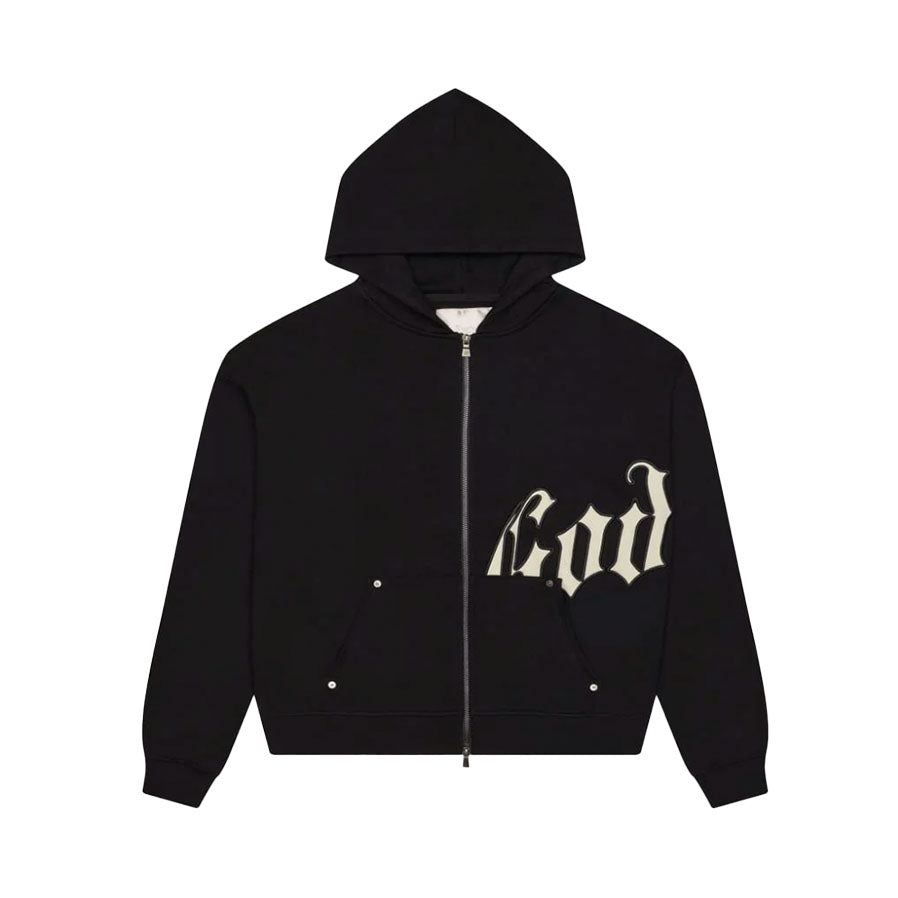 Godspeed OG Logo Zip Hoodie V2 Black – DISTRICT ONE NY