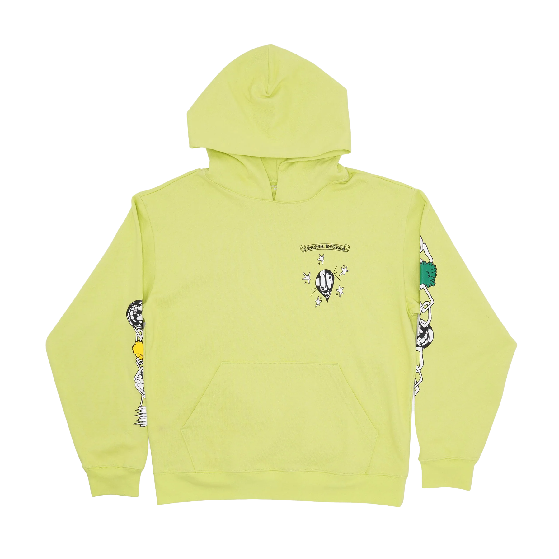 Chrome Hearts Matty Boy Link Zip Up Hoodie Lime Green – DISTRICT ONE NY