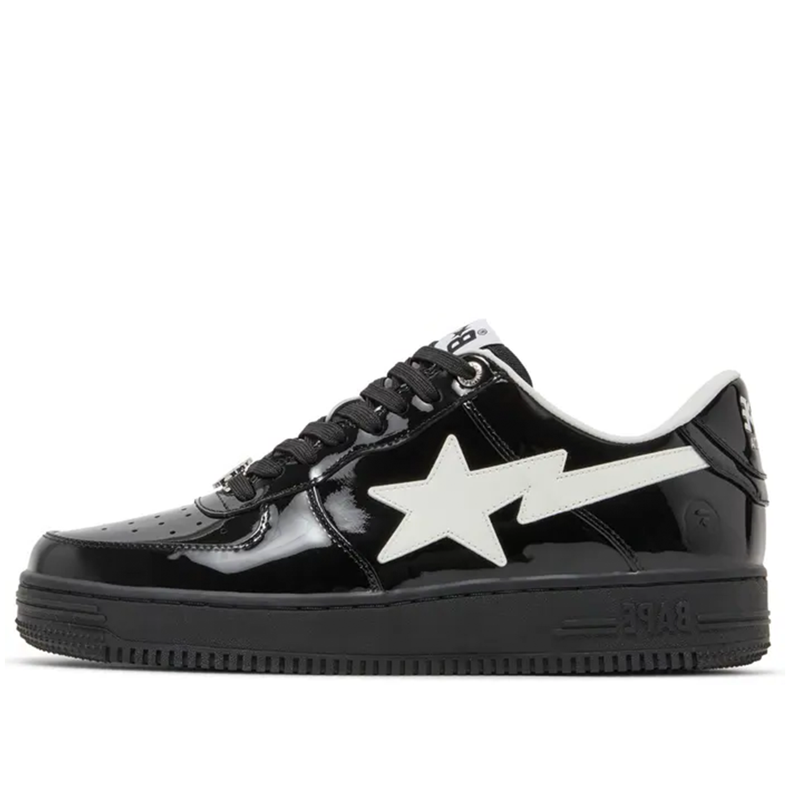 1K30191302 A Bathing Ape Bape Sta #2 Black Patent – DISTRICT ONE NY