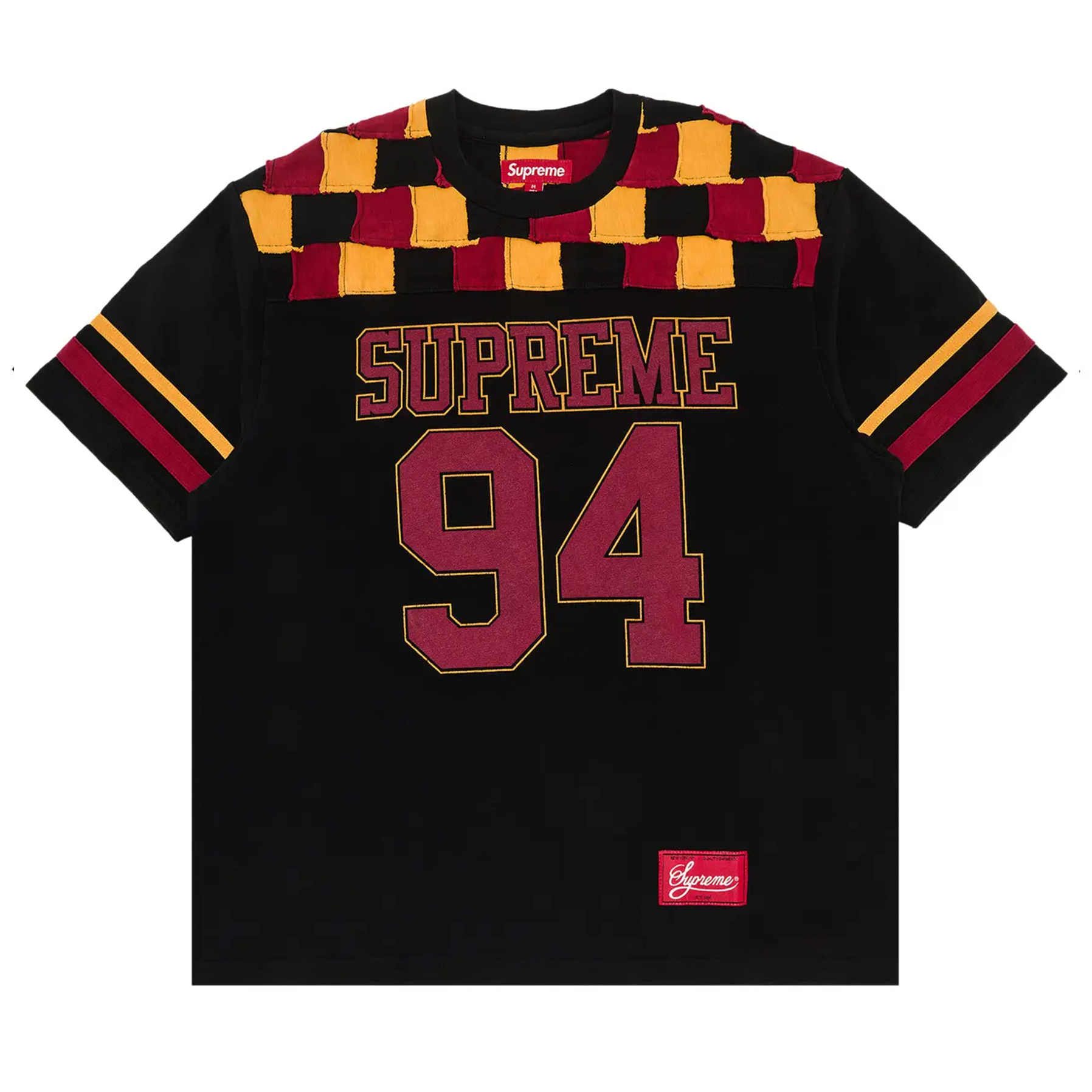 Supreme Patchwork Yoke Football Top Black [USED] - M (Used) – DISTRICT ...