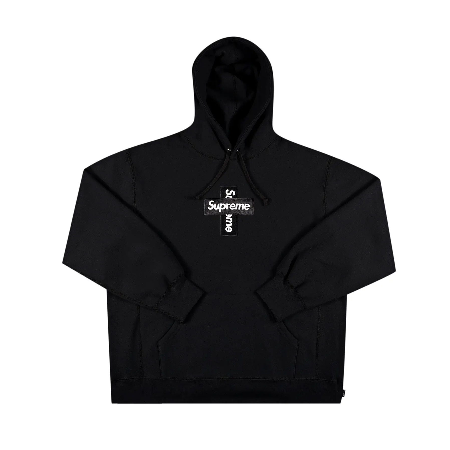 Supreme Cross Box Logo Hooded Sweatshirt Black – DISTRICT ONE NY