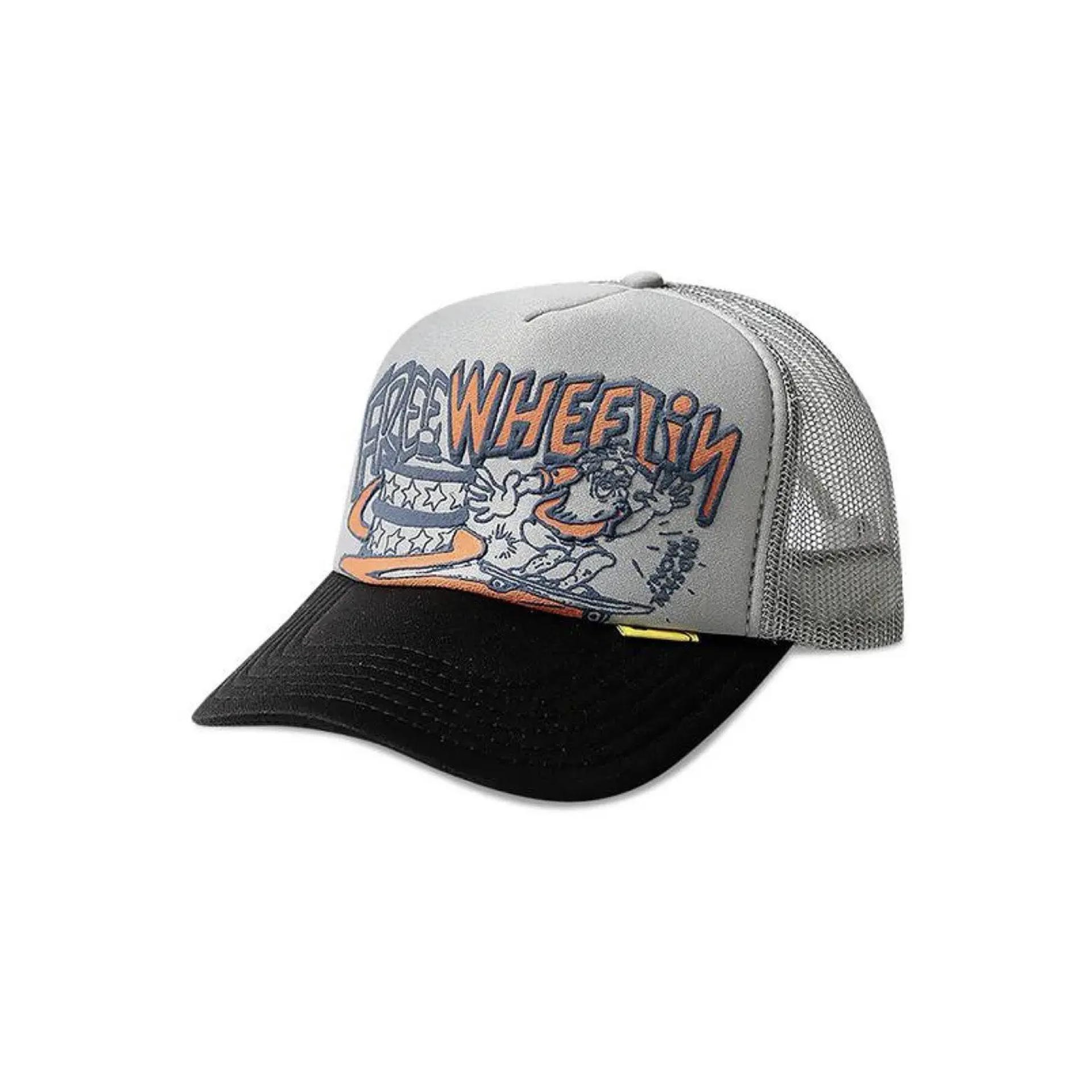 Kapital Free Wheelin’ Trucker Hat Grey/Black – DISTRICT ONE NY