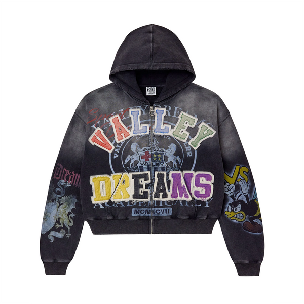Vale Forever Blasted Zip Up Hoodie – DISTRICT ONE NY
