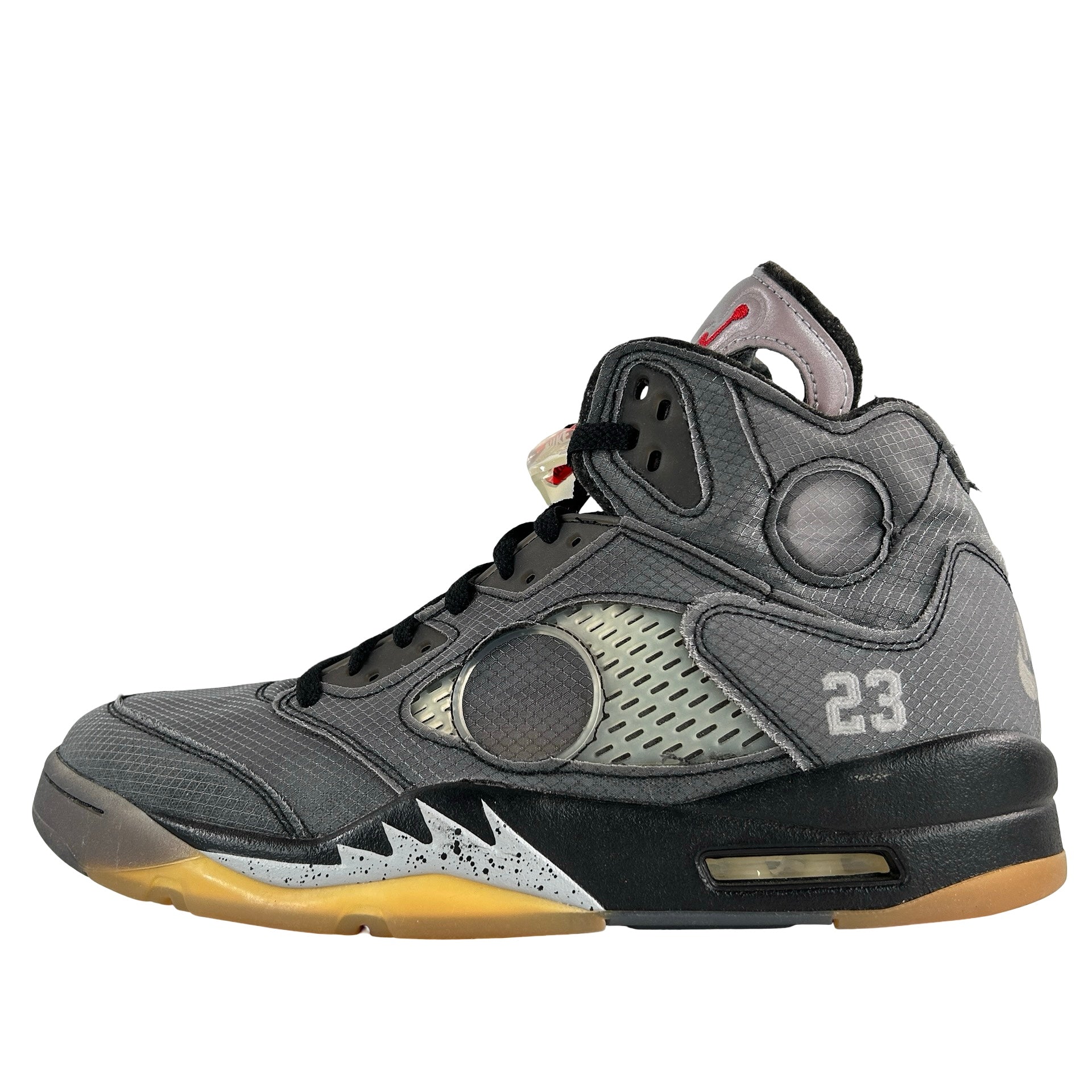 CT8480 001 Jordan 5 Off-White Black [CONDITIONAL] - 12 M (Scuff on rig ...