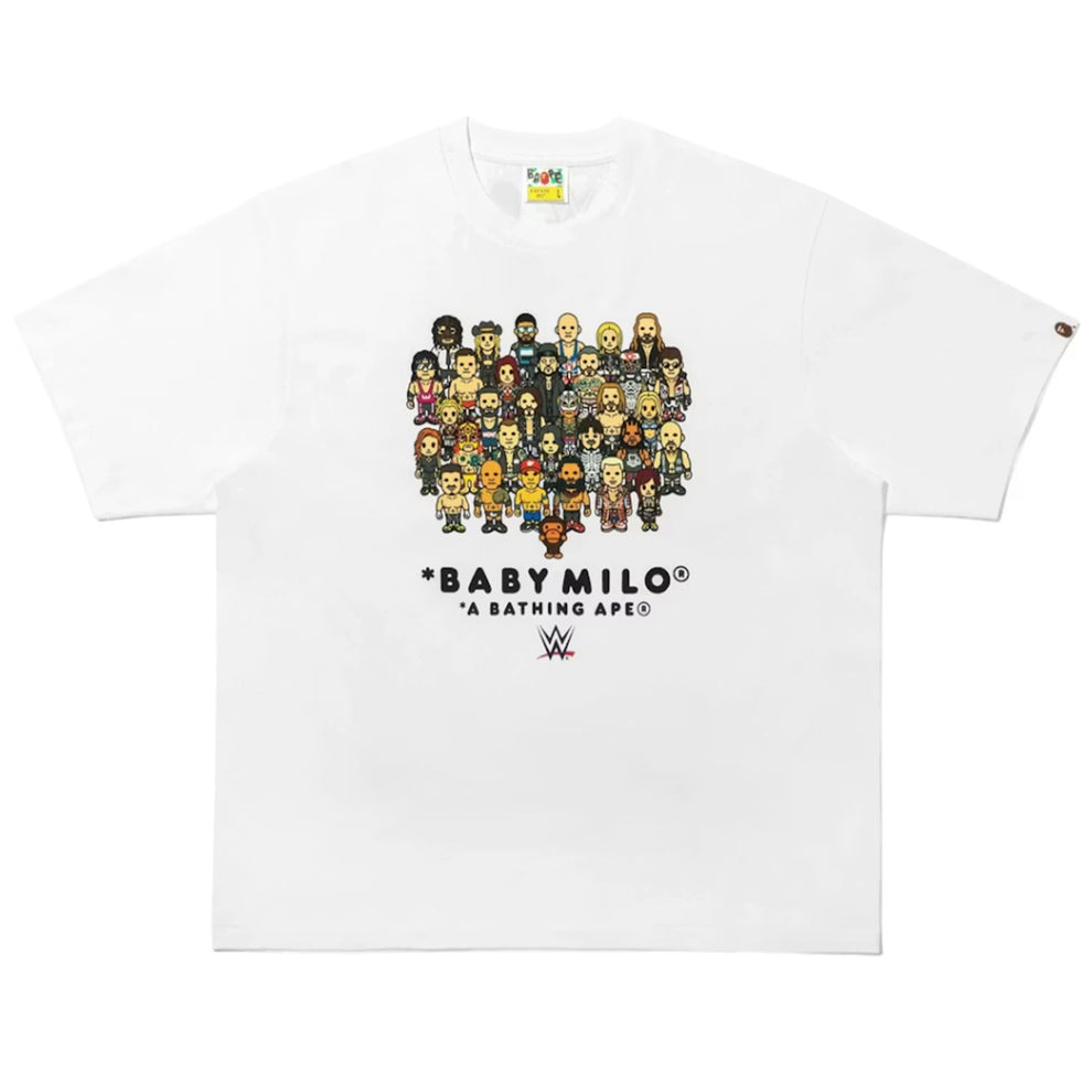 BAPE x Fanatics x WWE Wrestlers Baby Milo Relaxed Fit Tee White ...