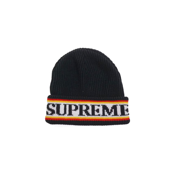 Supreme Cuff Logo Beanie Black [USED] – DISTRICT ONE NY
